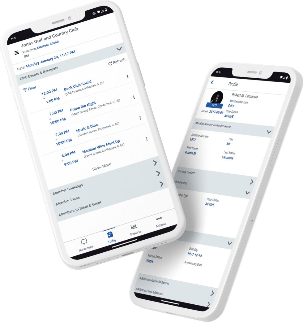 JCS Management App - Phase 1 - Jonas Club Software